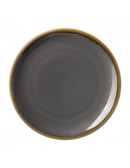 Olympia Kiln Round Coupe Plate Smoke 280mm | HC386 | Next Day Cat...
