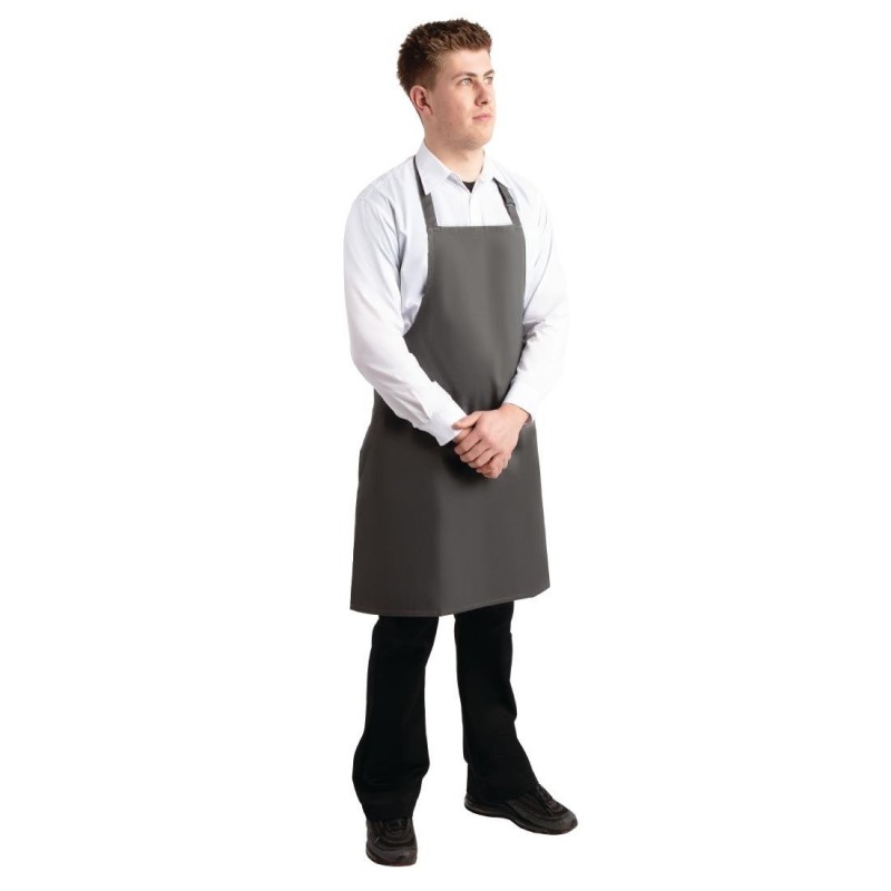Bib Apron Dark Grey | B884 | Next Day Catering