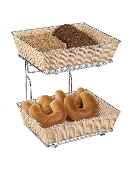 2 Tier Basket Counter Display 1/2 GN | CB806 | Next Day Catering