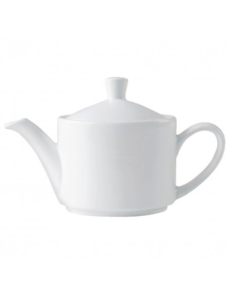 Steelite Monaco White Vogue Teapots 412ml | V7431 | Next Day Cate...