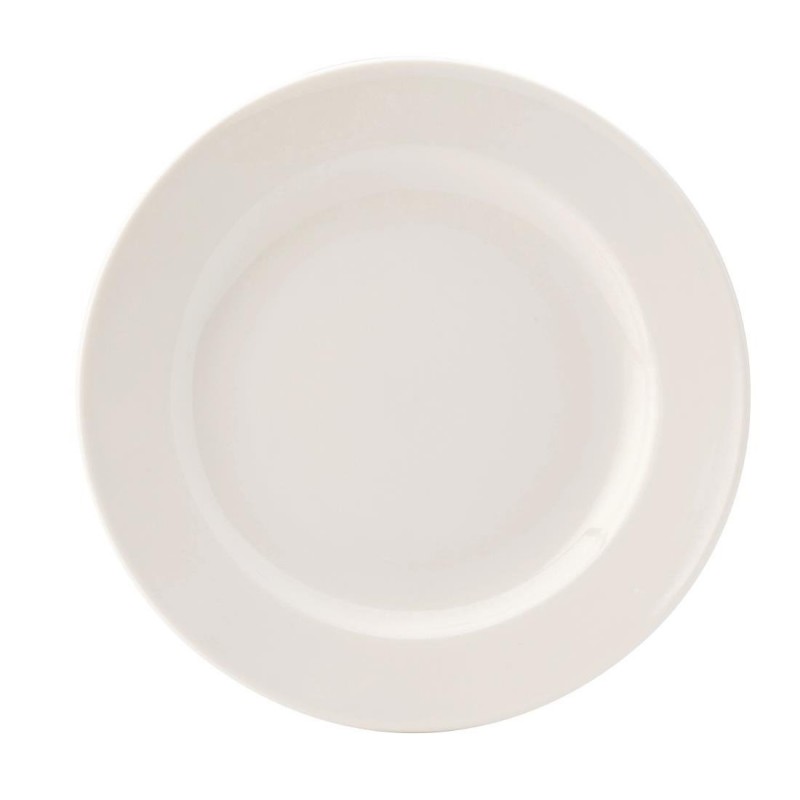 Utopia Pure White Wide Rim Plates 170mm | DY310 | Next Day Catering