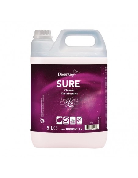 SURE Cleaner and Disinfectant Concentrate 5Ltr (2 Pack) | FA237