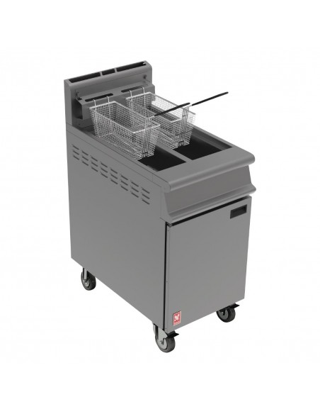 Falcon Dominator Twin Pan, Twin Basket Natural Gas Fryer G3845 | F...
