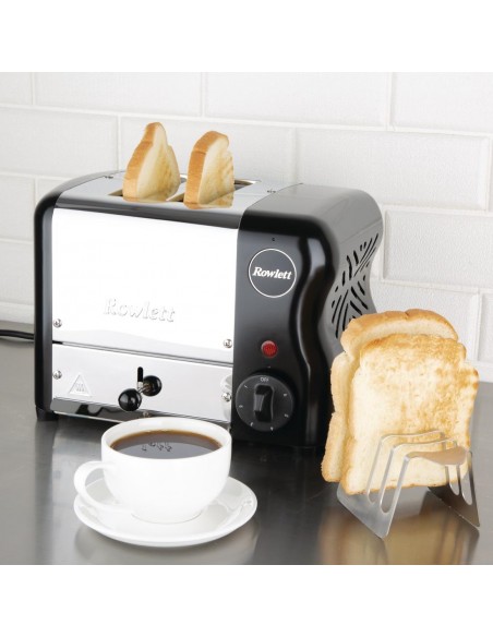 Rowlett Esprit 2 Slot Toaster Jet Black Inc 2 Free elements & sandwich cage