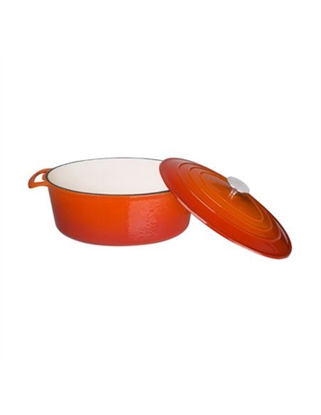Vogue Oval Orange Casserole Dish Large | GH312 | Next Day Catering