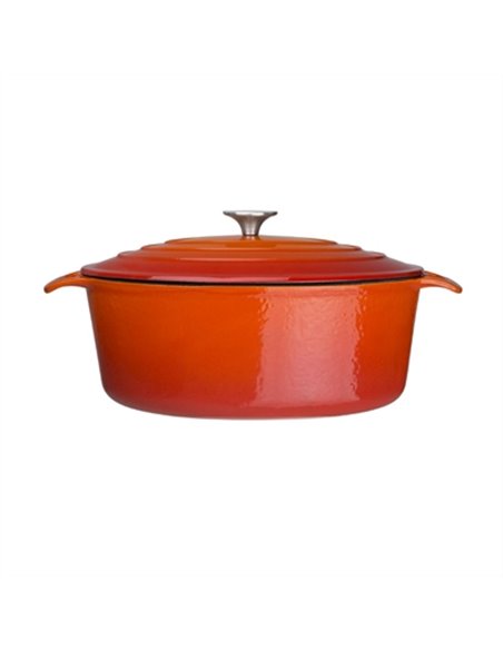 Vogue Oval Orange Casserole Dish Large | GH312 | Next Day Catering