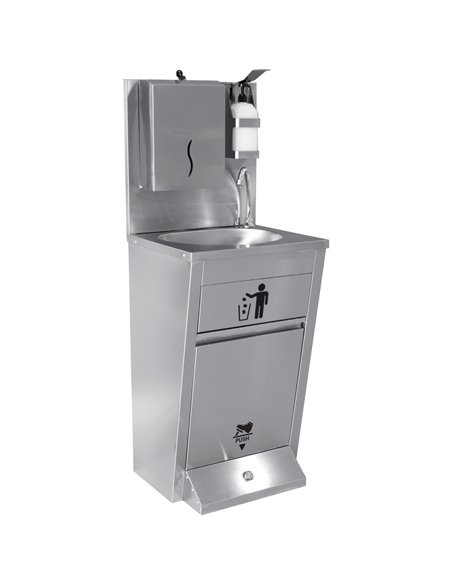 Handwash Station with Waste basket & Napkin dispenser & Soap dispenser ...