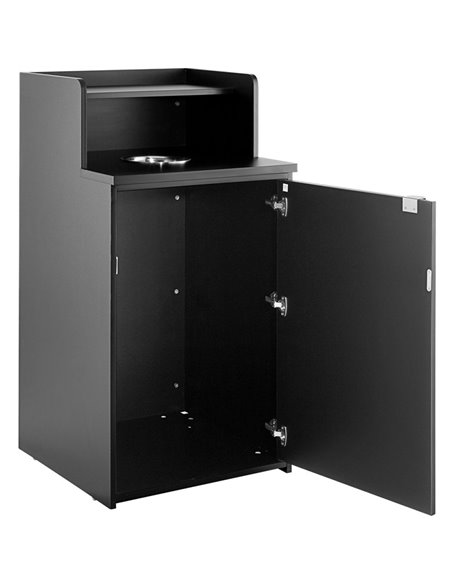 Waste Bin Enclosure Cabinet with Drop hole and Tray shelf ...