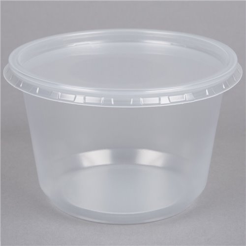 300pcs Round Microwavable Container with Lid Clear 36oz/1000ml | DA-OY1000