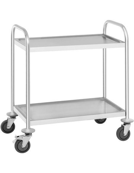 Commercial Serving/Service/Clearing Trolley Stainless steel 2 tier ...
