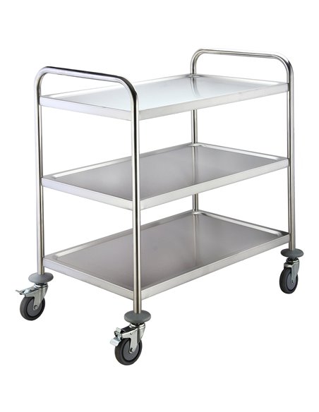 Commercial Serving/Service/Clearing Trolley Stainless steel 3 tier ...