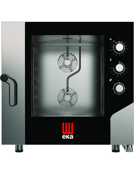 Professional Combi Steamer Electric 6 trays GN1/1 and 600x400mm Electromechanic Controls Direct ...