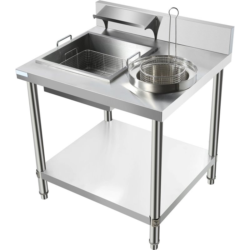 Professional Stainless Steel Breading Table with Upstand | DA-HBT1000