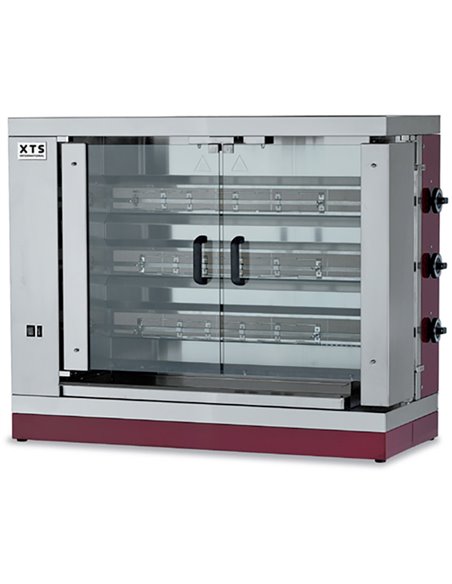 Commercial Vertical Chicken Rotisserie Gas Oven 12-15 chickens | DA-GG3S
