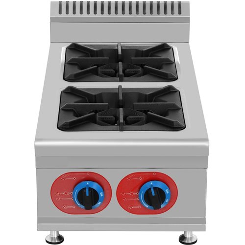 Commercial Countertop Gas Cooker 2 burners Natural Gas | Stalwart DA-GBR2H