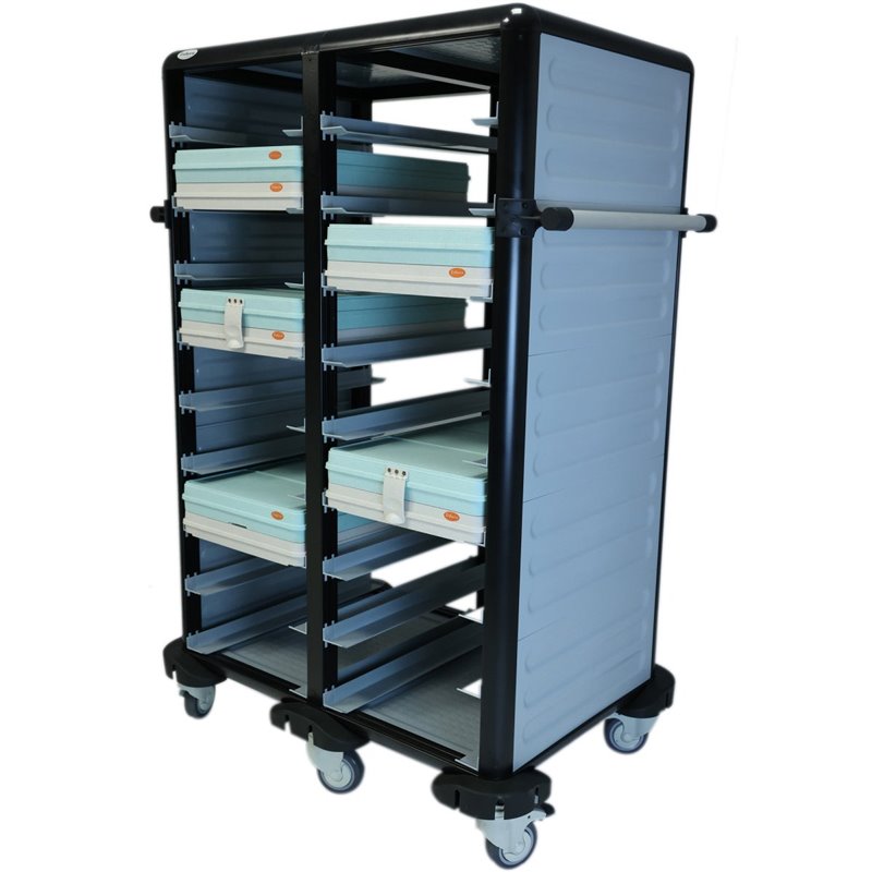 Professional Thermo Tray Trolley 18 Trays | Stalwart DA-TTTA99