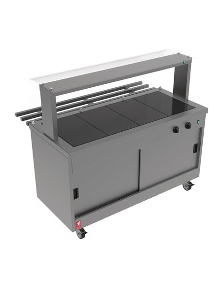 Falcon Hot Cupboard Servery Counter FC4-T With Trayslide