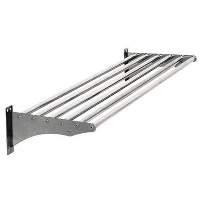 Tubular Wall shelf Stainless steel 600x320x140mm | Stalwart WHRT60