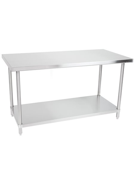 Commercial Work table Stainless steel Bottom shelf 1800x750x900mm ...