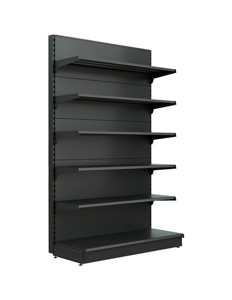 Retail Wall Shelving Add On Unit Black | Stalwart NSREU11BLACK125ADD ...