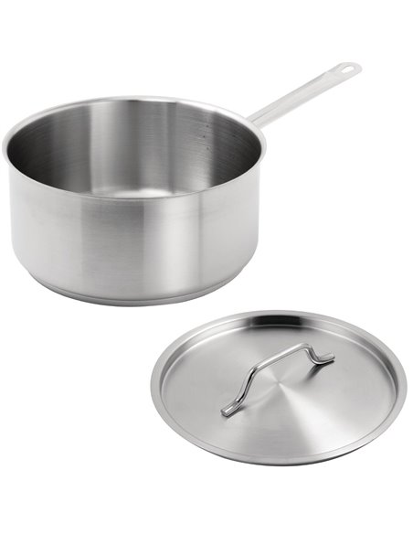Professional Saucepan with Lid Stainless steel 2 litres | Stalwart DA ...