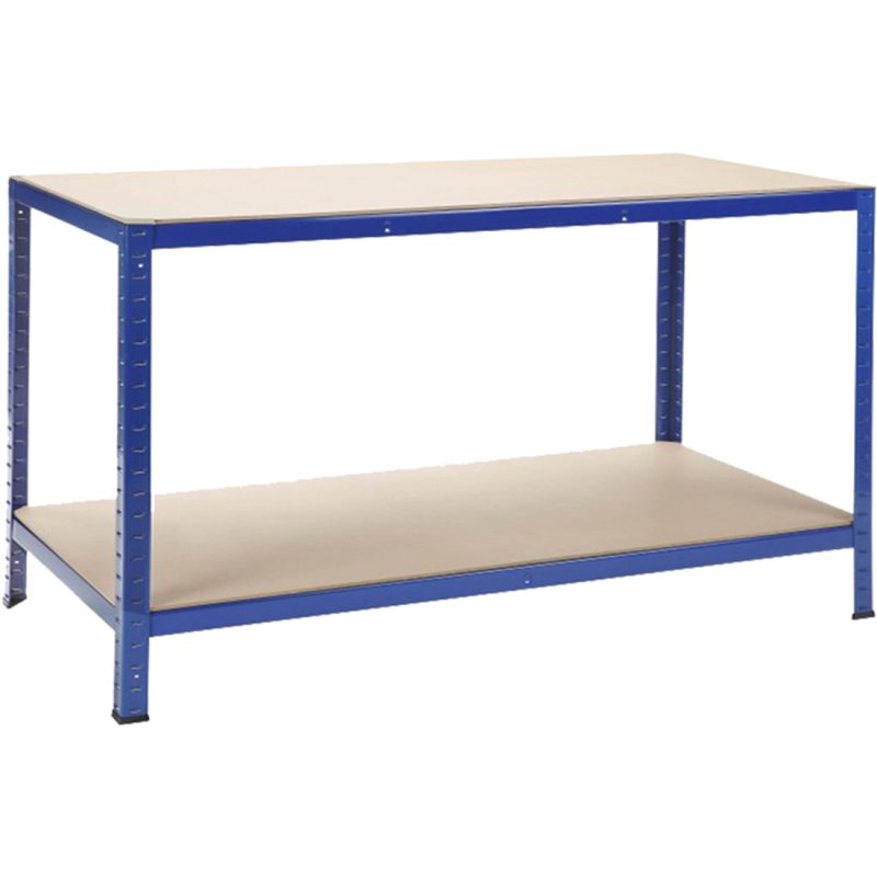 Garage Work Bench Heavy duty 1200x600x900mm 2 shelves 300 kg/shelf ...