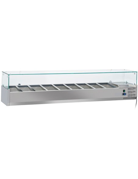 Refrigerated Servery Prep Top 2000mm 9xGN1/3 Depth 395mm | Stalwart DA-PT36
