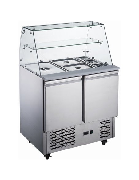 Saladette with Glass Display 2 doors | DA-S92SQ