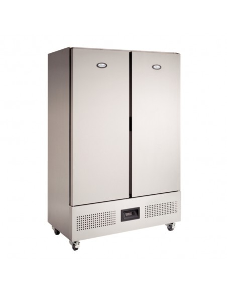 Foster Double Door Slimline Fridge Stainless Steel 800Ltr FSL 800 H...