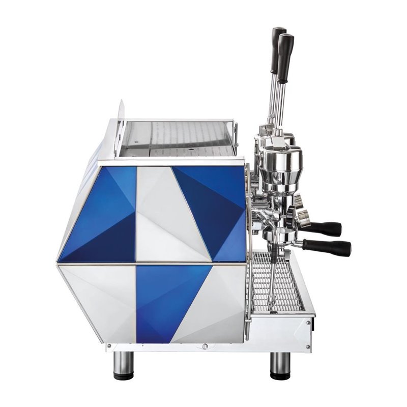 La Pavoni Two Group Professional Lever Coffee Machine 3-Phase Blue ...