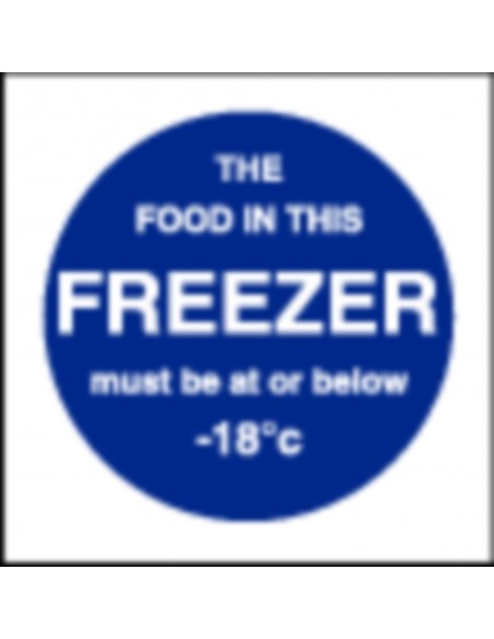 Vogue Food In This Freezer Sign | L839 | Next Day Catering