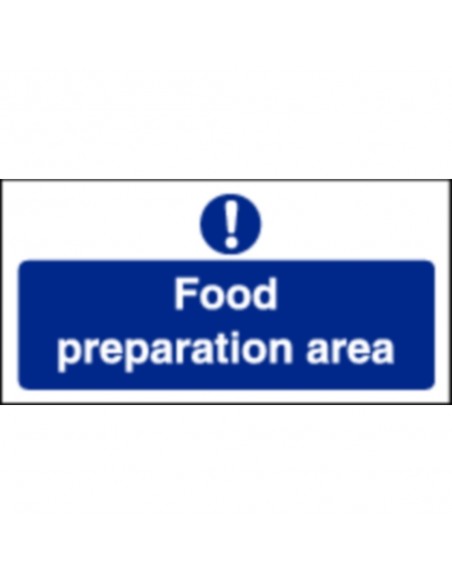 Vogue Food Preparation Area Sign | L840 | Next Day Catering