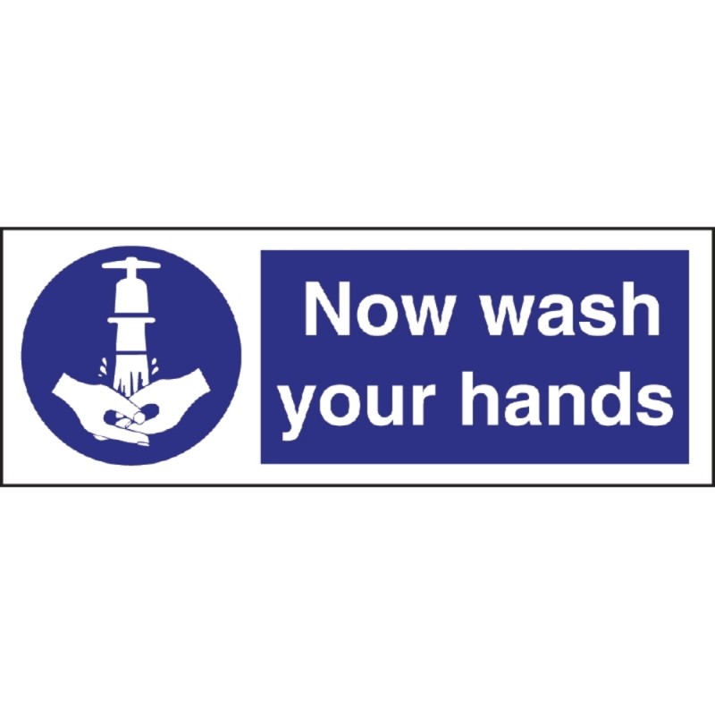 Vogue Now Wash Your Hands Symbol Sign | L957 | Next Day Catering
