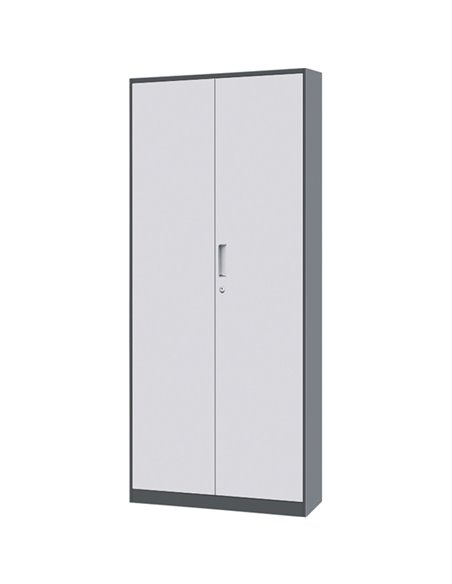 Commercial Grey Steel Cabinet 2 Doors 900x400x1850mm | Stalwart DA-MYSC07
