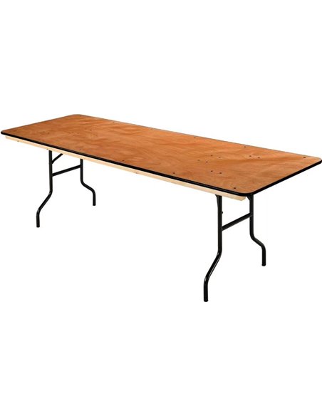 Folding Banquet Catering Table 8ft Plywood 2430x760x760mm | Stalwart DA ...