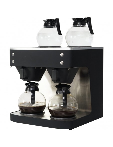 Commercial Twin Filter Coffee maker Manual fill 4 glass jugs 4 ...