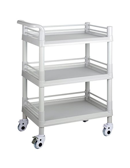 Professional 3 Tier Mobile Trolley ABS 540x370x980mm | Stalwart DA ...