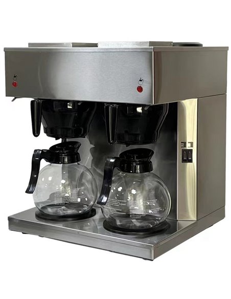 Commercial Twin Filter Coffee maker Manual fill 2 glass jugs 4 ...