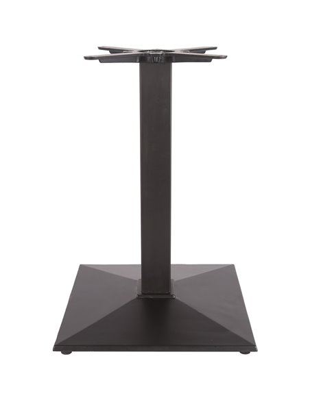 Black Cast Iron Table base Square 410mm Standard height | Stalwart DA-A038A