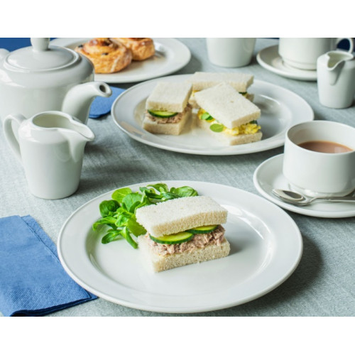 Steelite Simplicity White Slimline Plates 230mm | V0085 | Next Da...