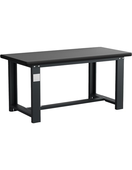 Commercial Heavy Duty Work Table 1500x750x800mm Black | Stalwart DA ...
