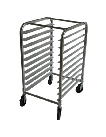 Rack/Tray/Pan Trolley Aluminium for 660x460mm sheet pan 10 tier ...