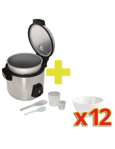 A GRADE Special Offer Buffalo Rice Cooker with 12x Olympia Bowls