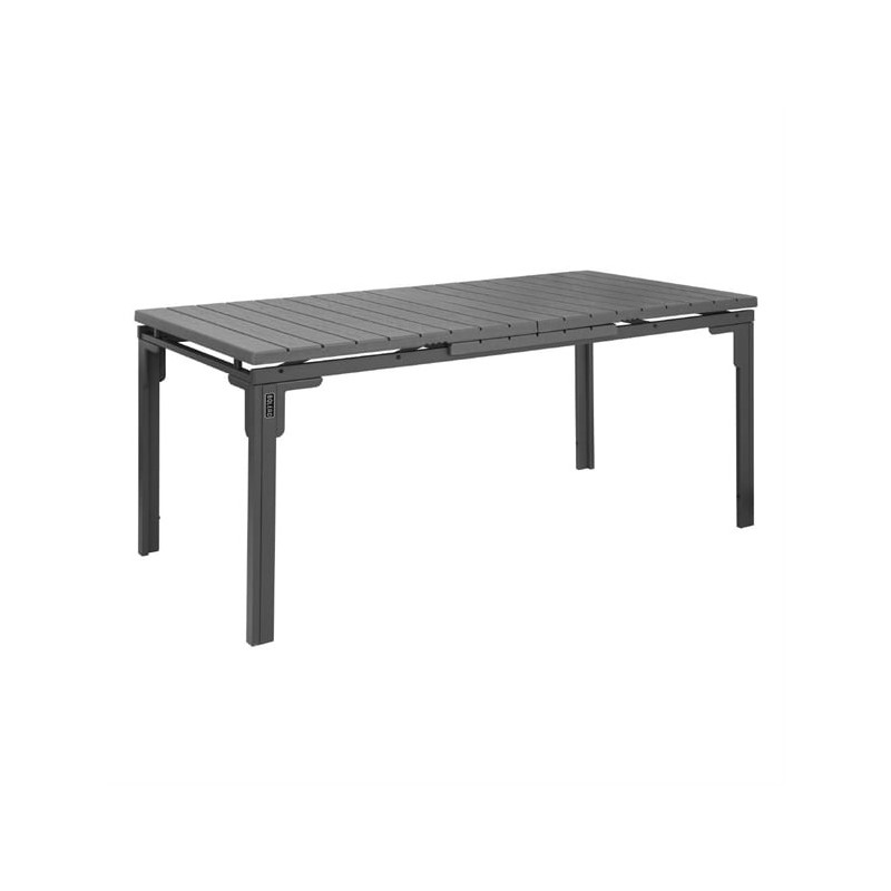 Bolero Valletta Grey Slatted Extendable Outdoor Dining Table