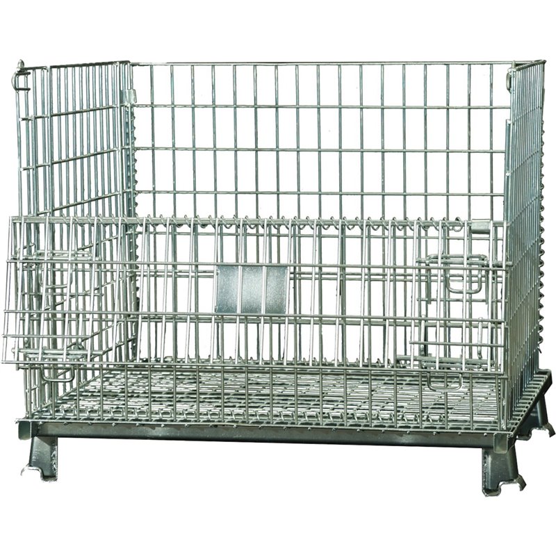 Commercial Heavy Duty Wire Mesh Stillage Collapsible & Stackable Zinc ...