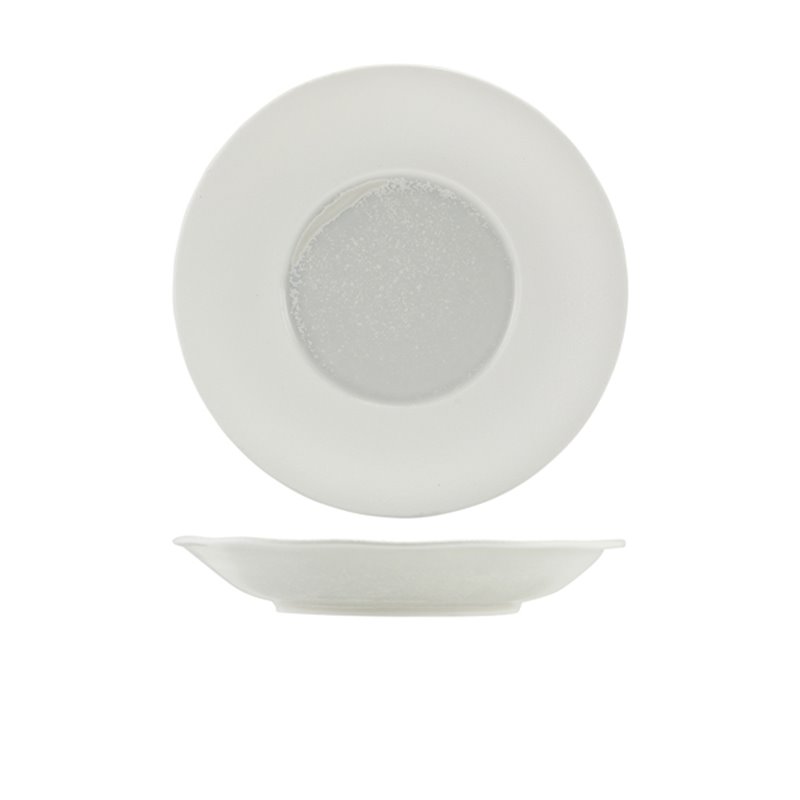 Incise Porcelain Lustre Deep Winged Plate 26cm - Pack of 6