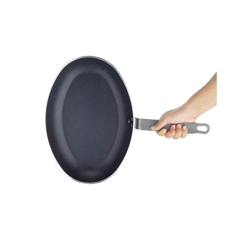 Vogue Aluminium Non-Stick Teflon Platinum Plus Oval Frying Pan 36cm - HT988