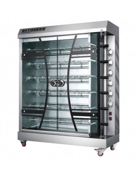 Commercial Electric Chicken Rotisserie Oven 6 Rods 12kW 1170x480x1490mm ...