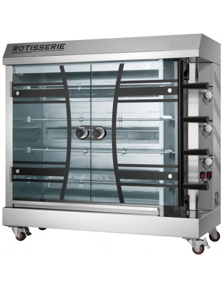 Commercial Gas Chicken Rotisserie Oven 4 Rods 1170x480x1130mm ...