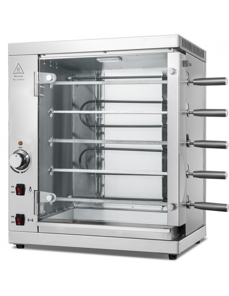 Commercial Electric Chicken Rotisserie Oven 3 Rods 2kW 760x380x500mm ...